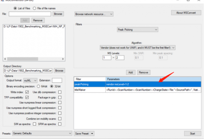 msconvert使用介绍 - Omics - Hunter