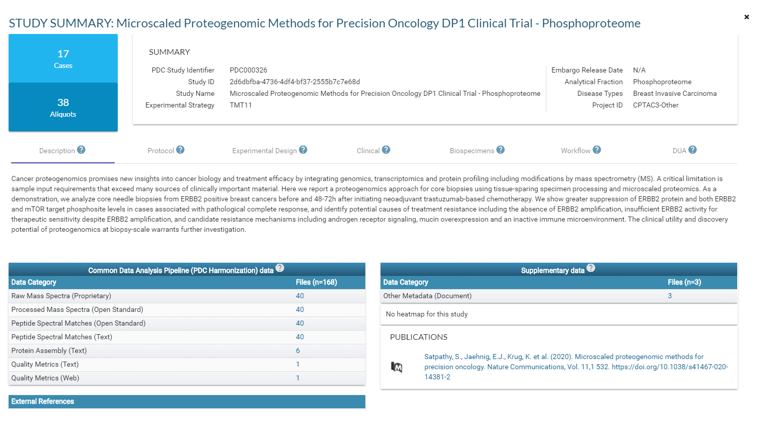CPTAC数据库介绍及简单使用 - Omics - Hunter