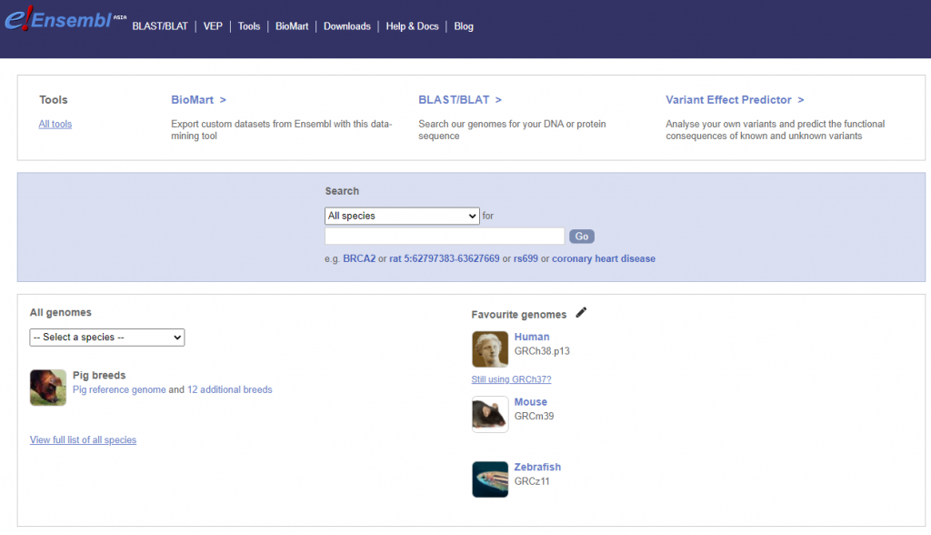 Ensembl数据库相关名词解释 - Omics - Hunter