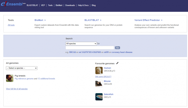 Evvail | Ensembl数据库相关名词解释 | Omics - Hunter